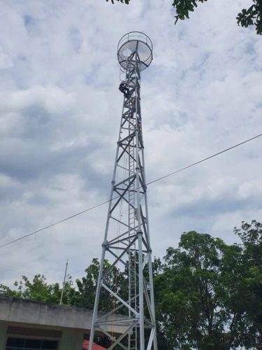 SRT-MDA System newly constructed coastal surveillance tower being ...